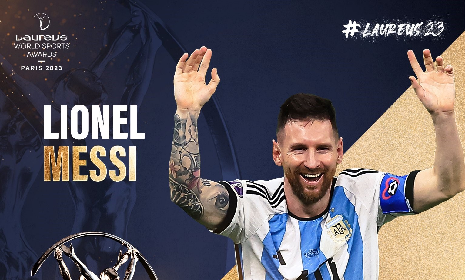 Leo Messi vence o prémio Laureus para desportista do ano
