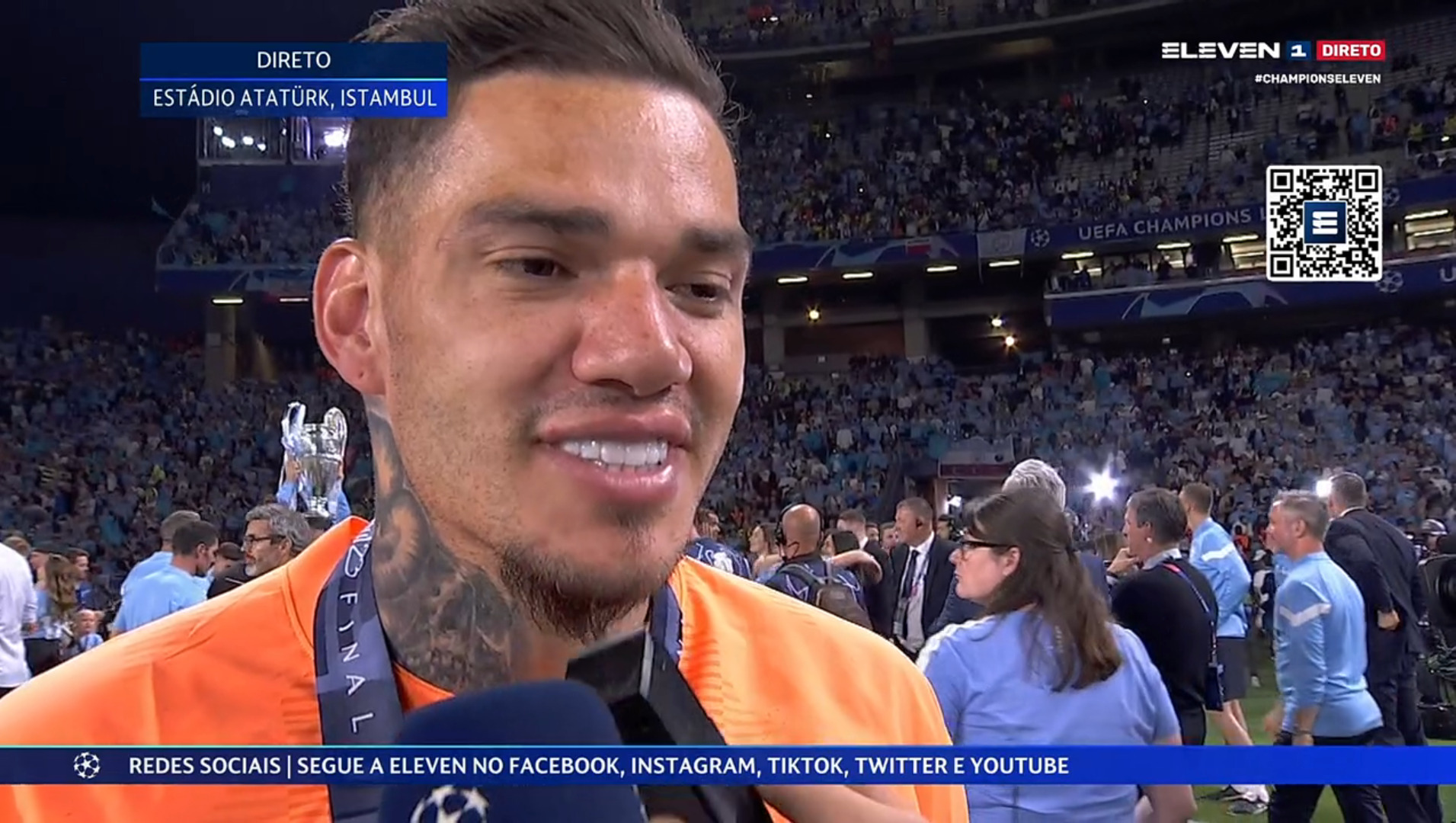 Ederson cumpre promessa em direto: «A derrota ensinou-nos muito»