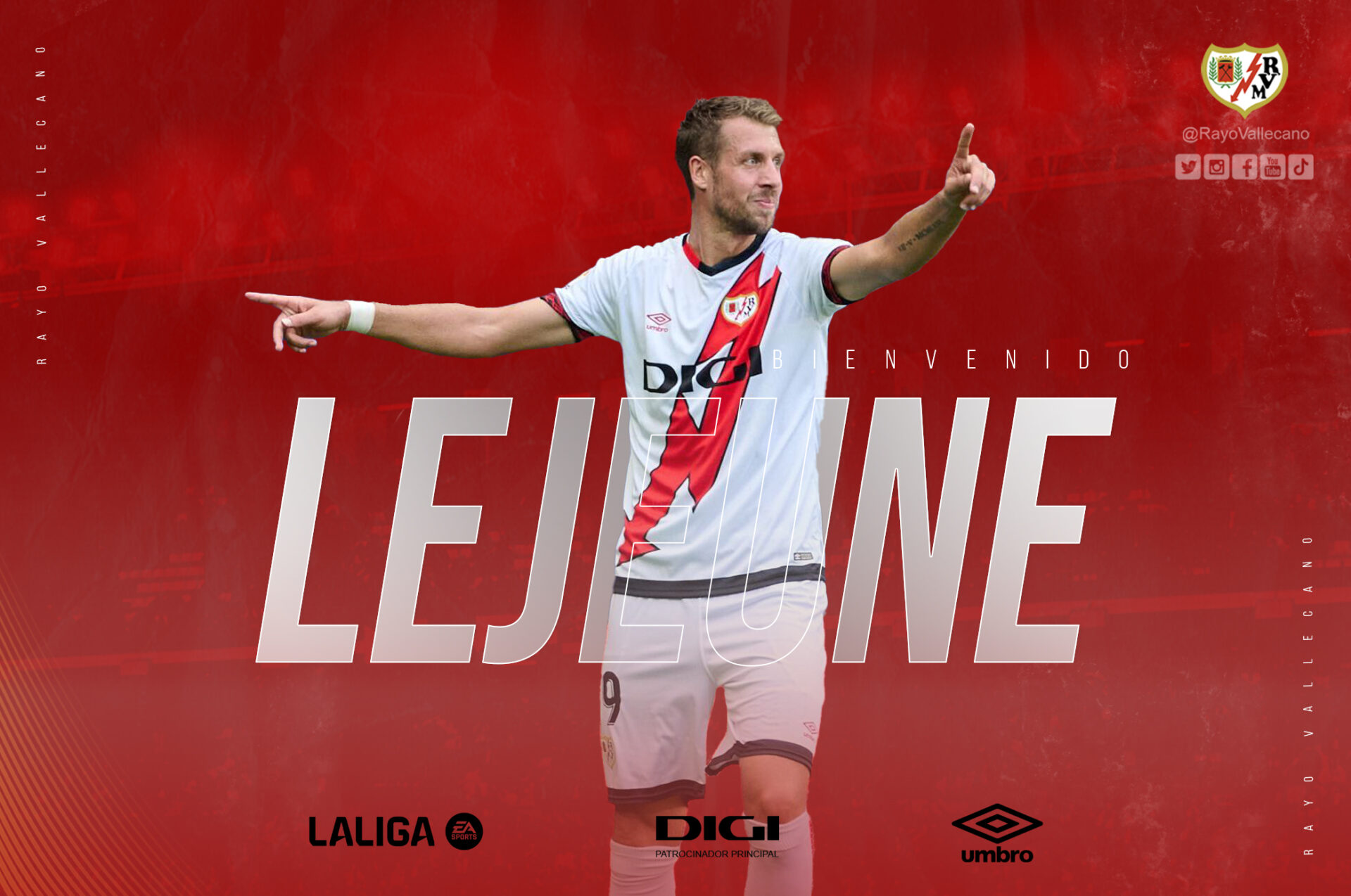 Florian Lejeune assinou contrato com o Rayo Vallecano