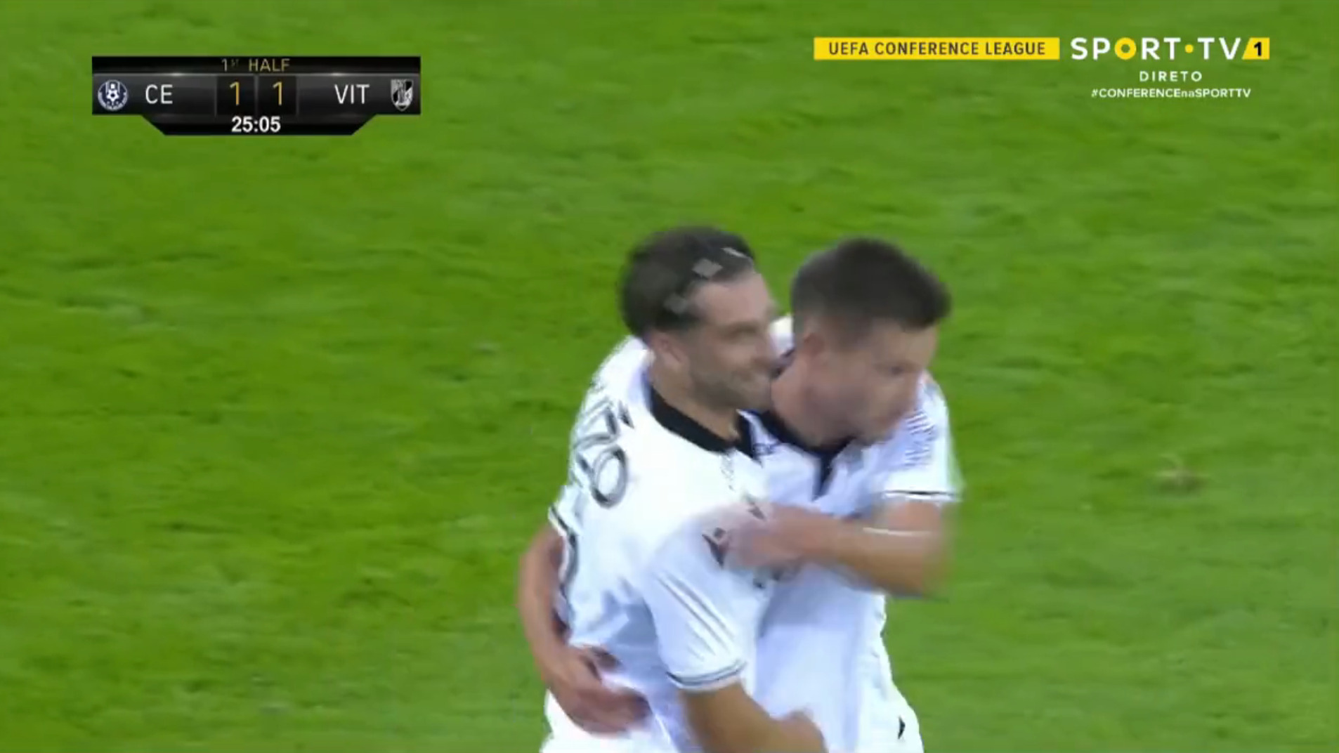 Jota Silva e André Silva garantem reviravolta do Vitória SC contra o NK Celje