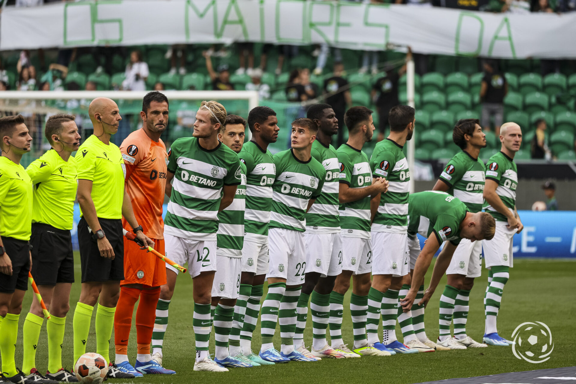Eis os onzes oficiais para o Raków x Sporting CP