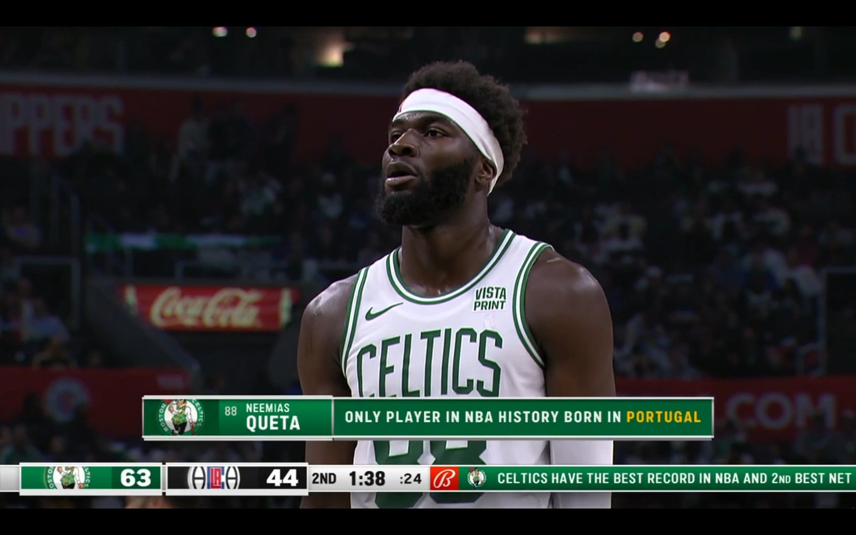 Neemias Queta volta a brilhar e faz o seu máximo de pontos na NBA