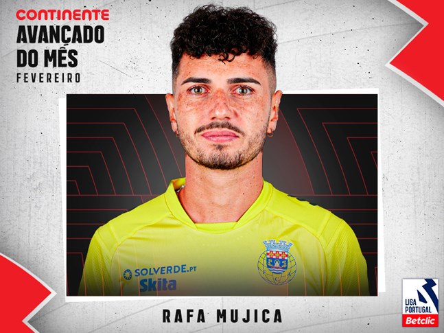 Rafa Mujica eleito Avançado do Mês da Primeira Liga