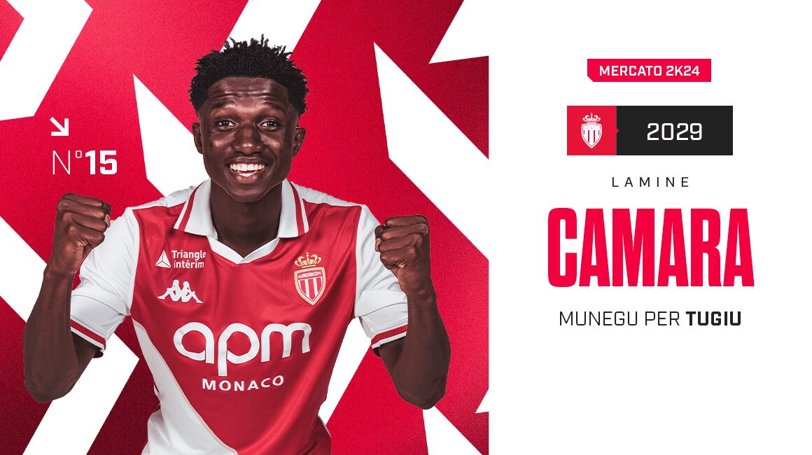 Lamine Camara reforça o meio campo do AS Mónaco