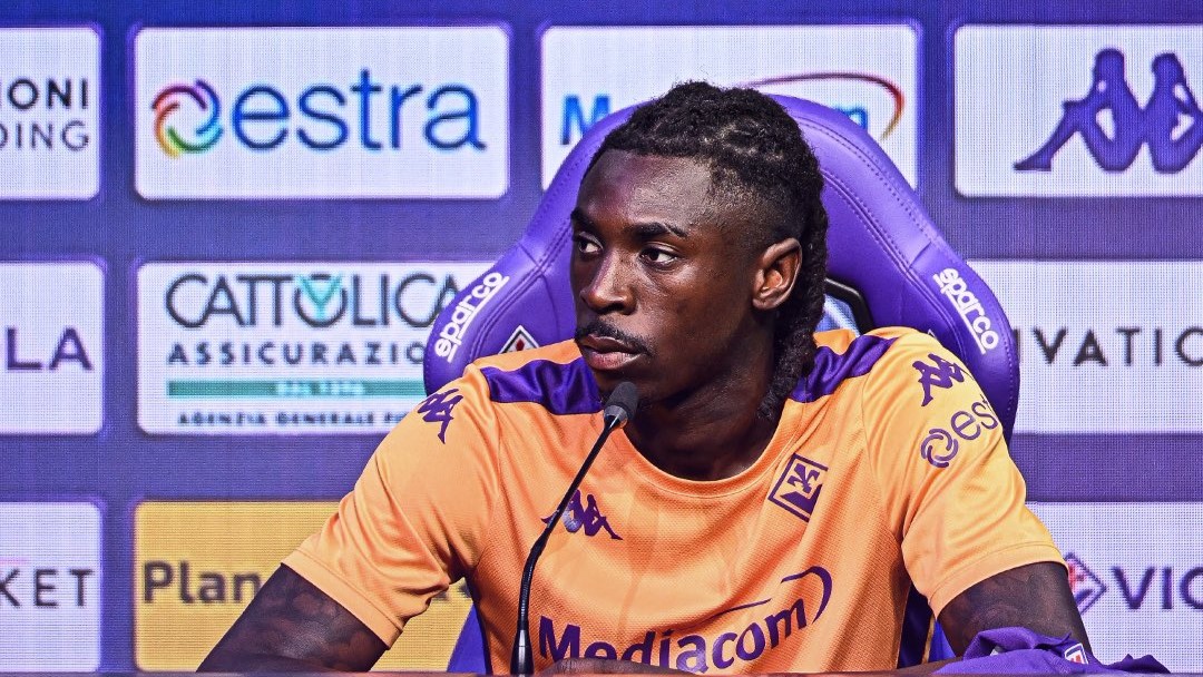 Moise Kean foi apresentado como reforço da Fiorentina... e nada correu ...