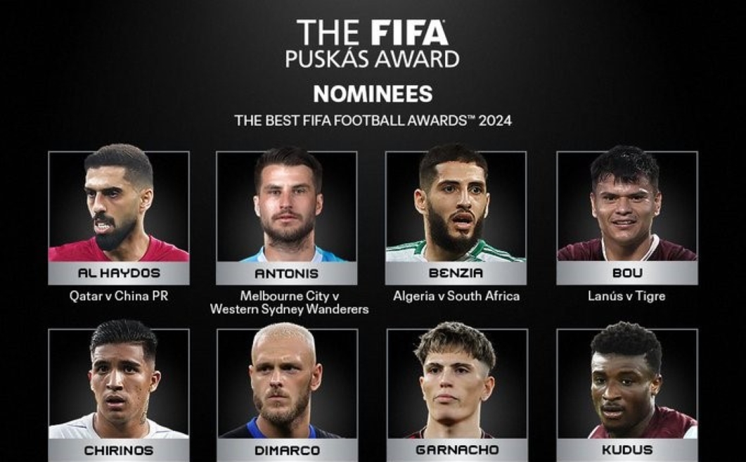 FIFA The Best 2024: eis os 10 nomeados para Golo do Ano para o prémio ...