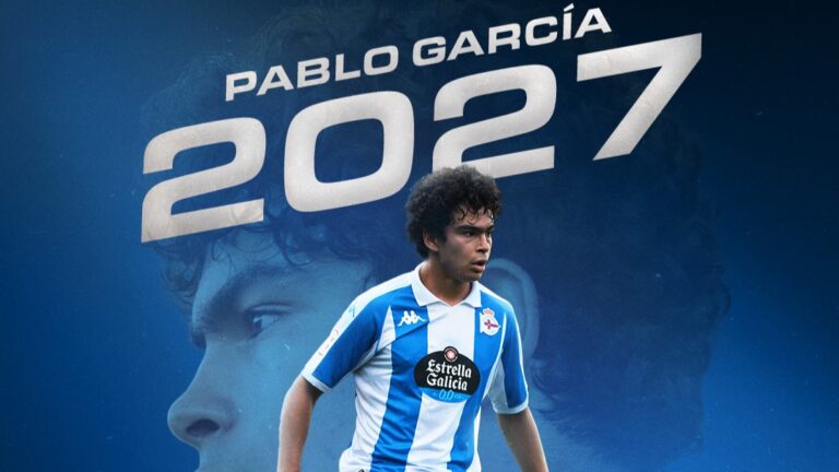 Pablo García renova com o Deportivo até 2027 e segura lateral seguido ...